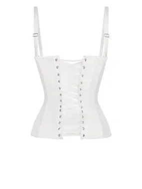 Statnaia | Tops | Statnaia Off White Short Satin Corset New | Poshmark